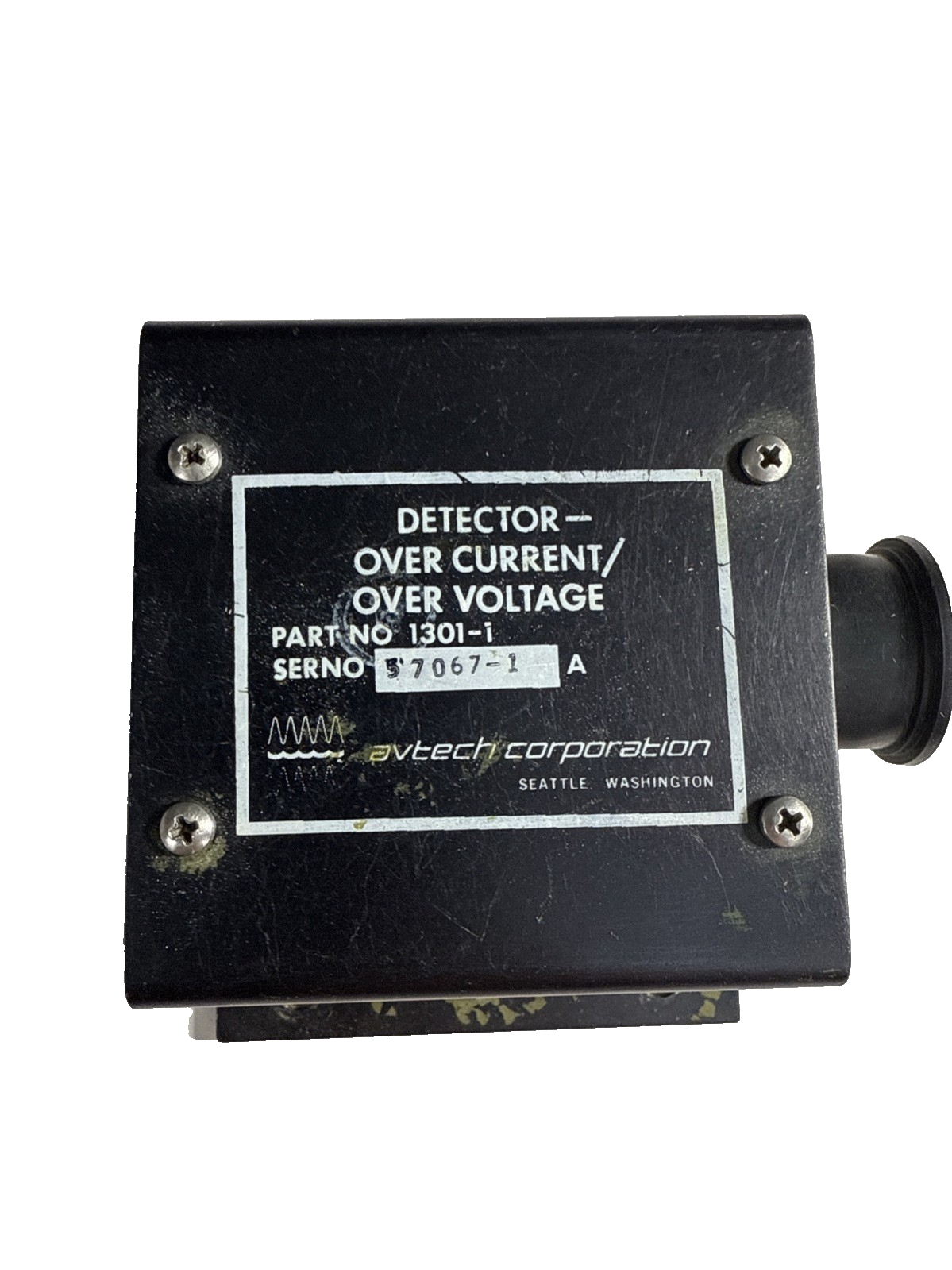 1301–1 Overcurrent Voltage Detector Avtech Aircraft with 8130 King Air ...
